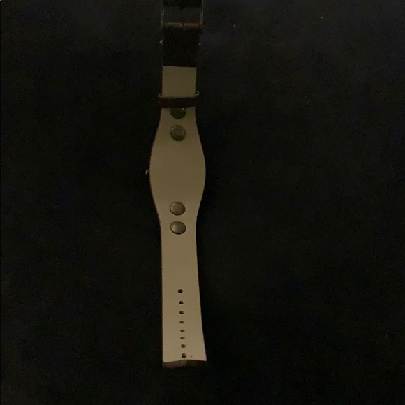 Mudd | Accessories | Vintage Mudd Leather N Stainless Steel Watch ...